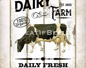 Dairy Farm Sign | Etsy