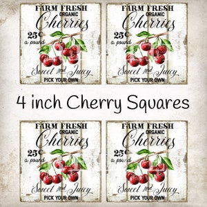 8.5x11 Plus 4 Inch Sq Cherry Sign, Farmhouse Fruit Wood Sign, Wreath ...