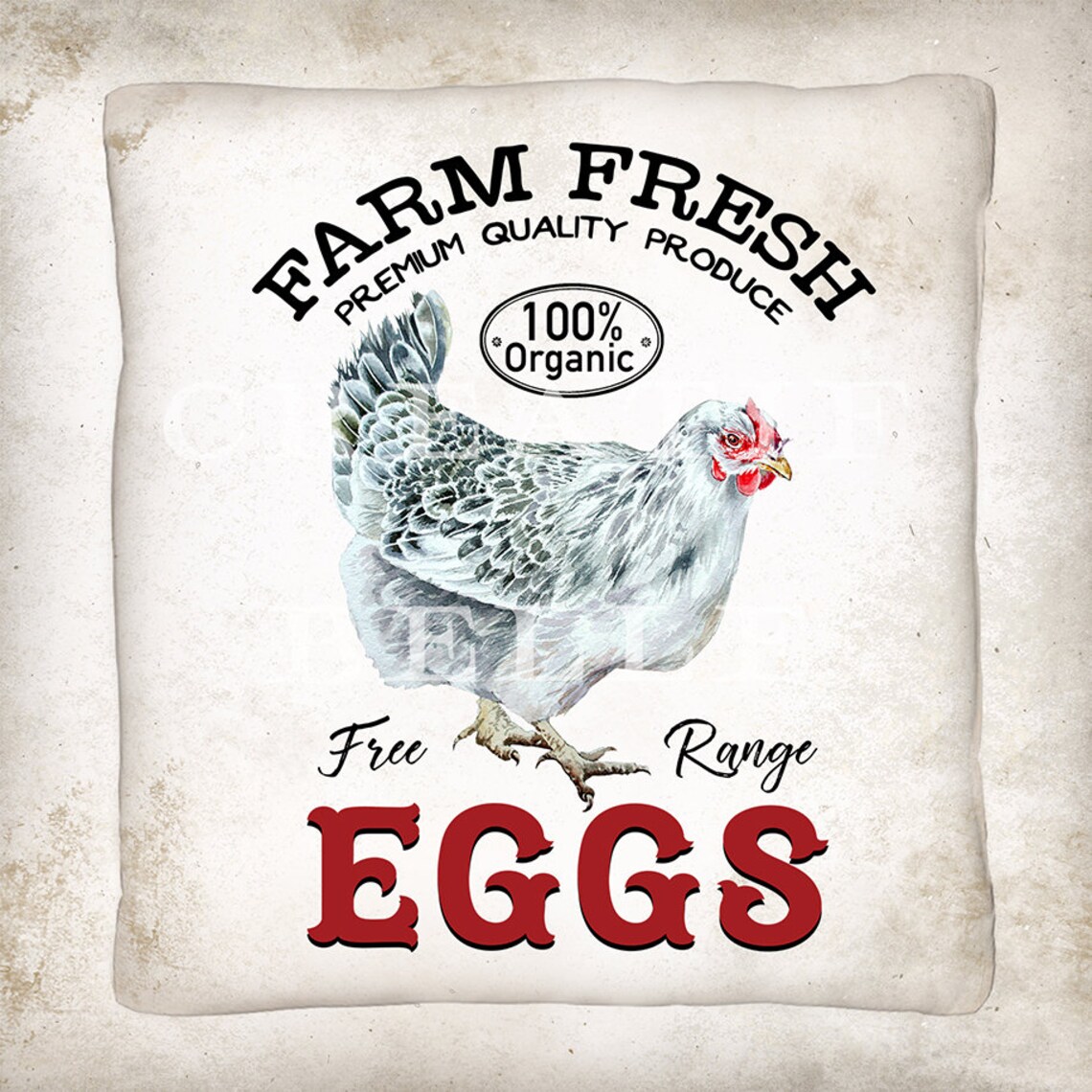 Farm Fresh Eggs Farmhouse Chicken DIY Sign Country Farm Style - Etsy