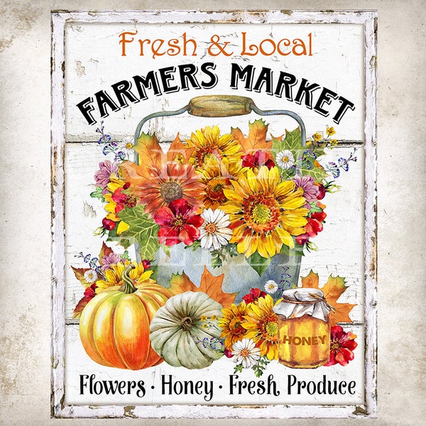 Farmers Market Print - Etsy