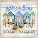 Tropical Beach Cabanas Coastal Farmhouse Home Decor DIY Sign Summer ...