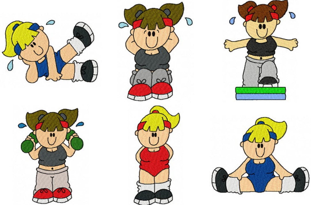 31 Workout Women Embroidery Design Files With Sayings - Etsy