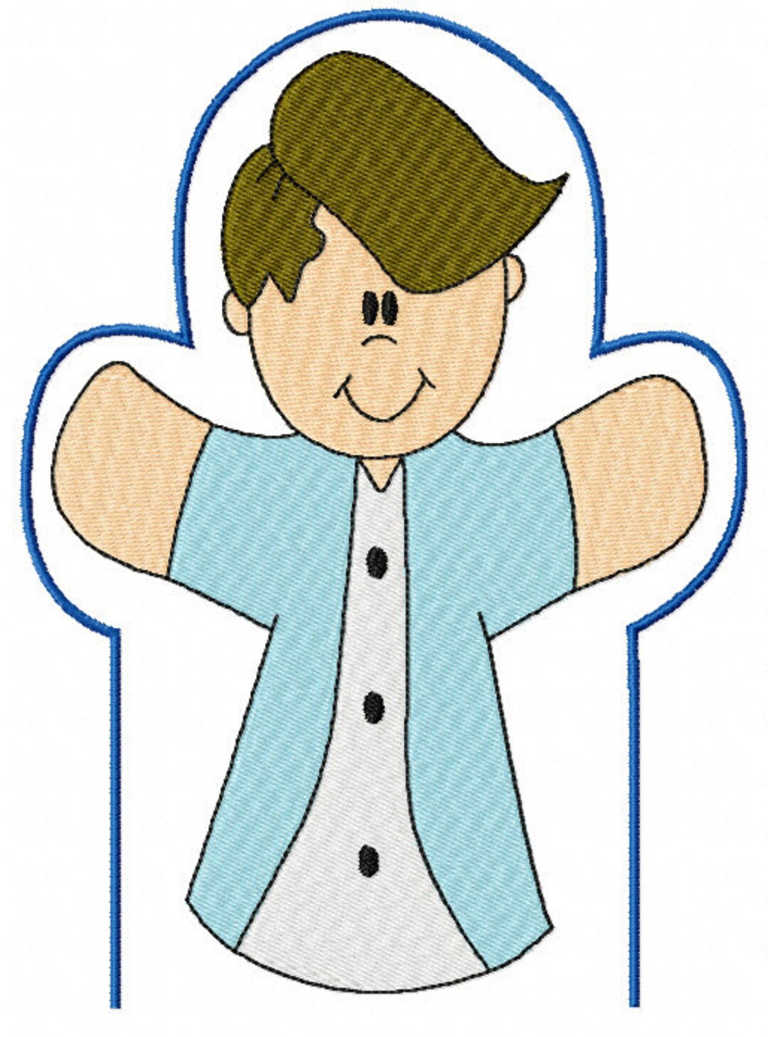 46 Boy Hand Puppets Embroidery Design Files 4x4, 5x7, 6x10 With Memory ...