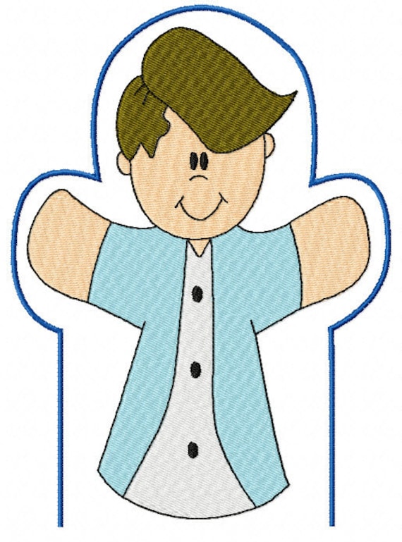 46 Boy Hand Puppets Embroidery Design Files 4x4 5x7 6x10 - Etsy