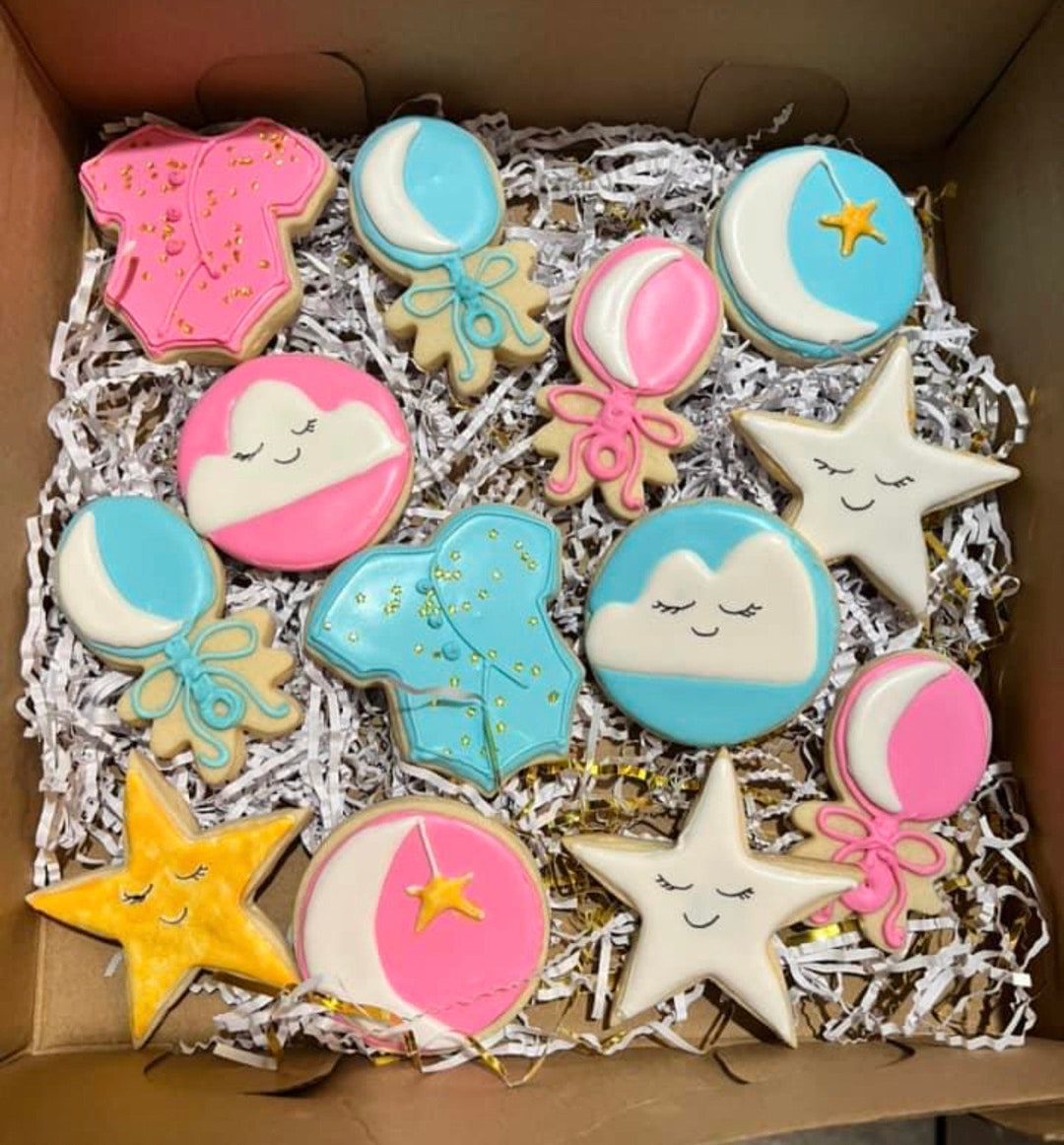 Baby Shower Cloud Sugar Cookies - Etsy