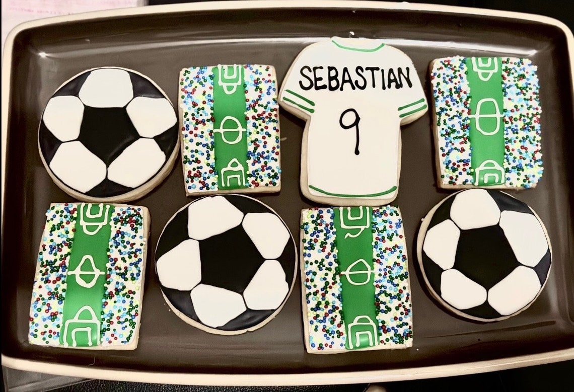 Soccer Sugar Cookies - Etsy