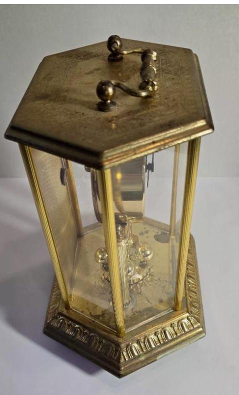 Vintage ELGIN Brass Carriage Style Anniversary MANTEL CLOCK With ...