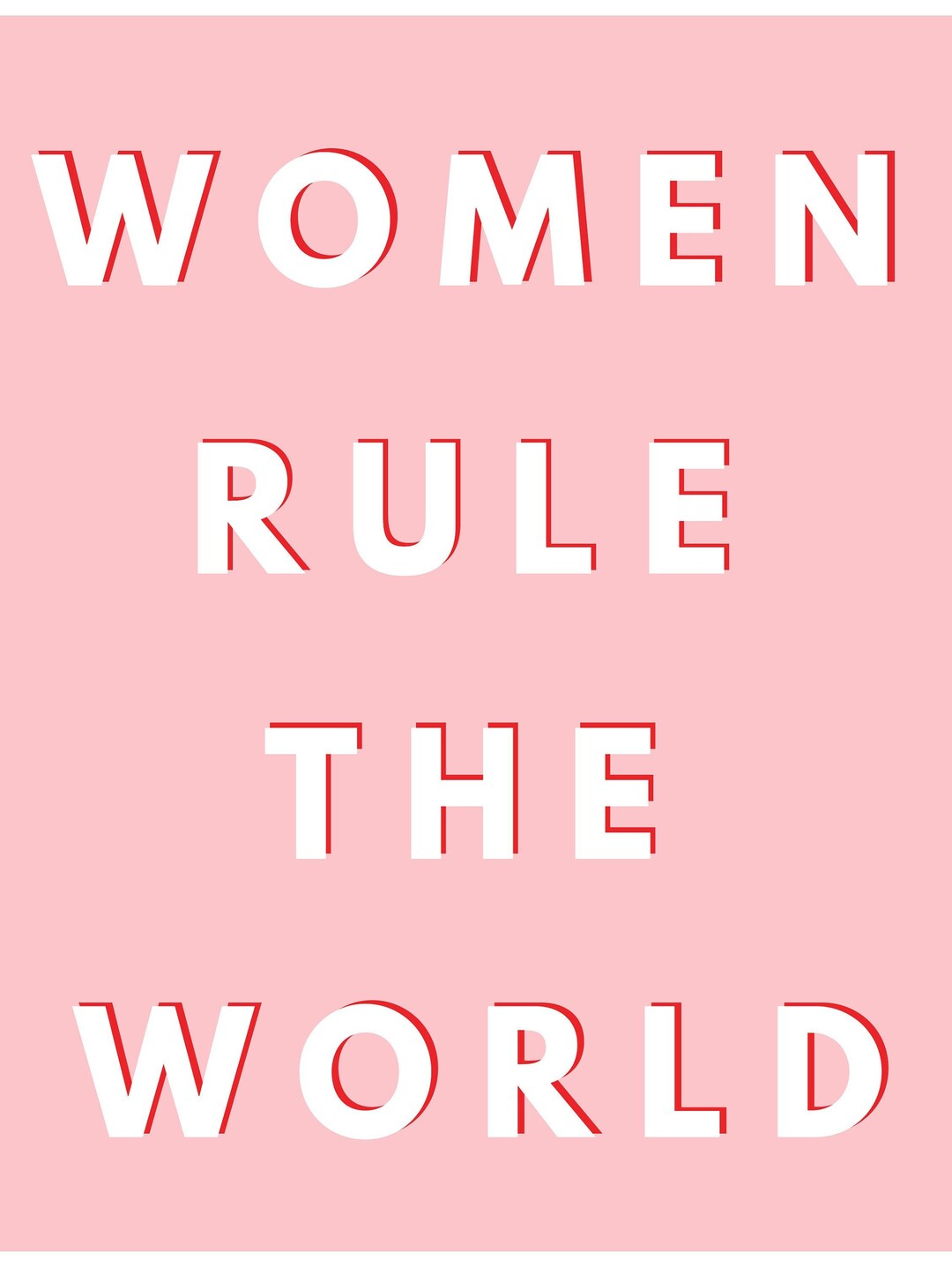 Women Rule the World Digital Art Print Digital Download Feminist Art - Etsy