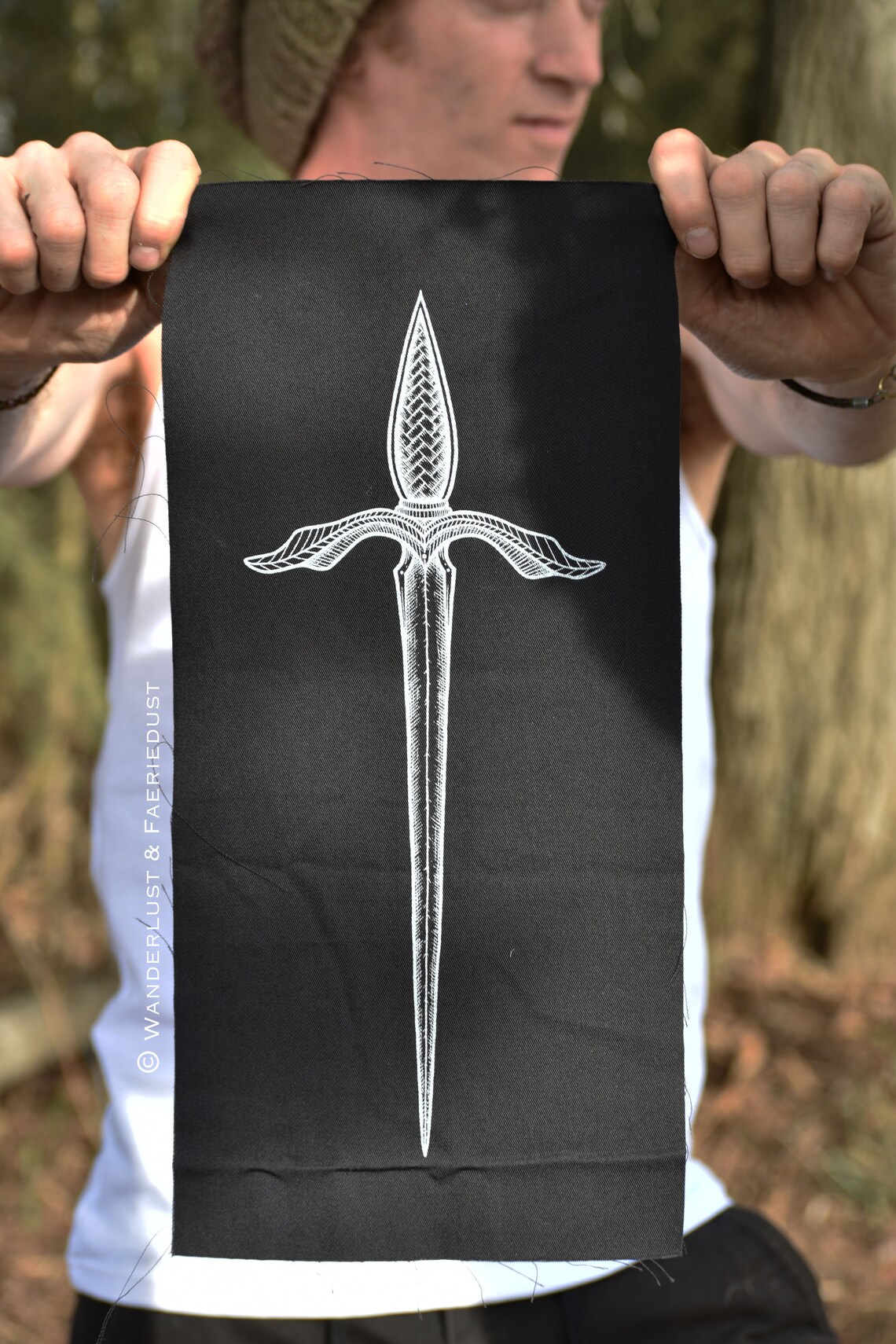 Sword print Patch Dagger Patch sew on patch for Jacket | Etsy