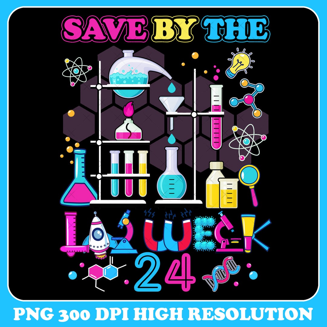 Saved By The Lab PNG, Retro Lab Week 2024 Png, Lab Tech Png, Laboratory ...