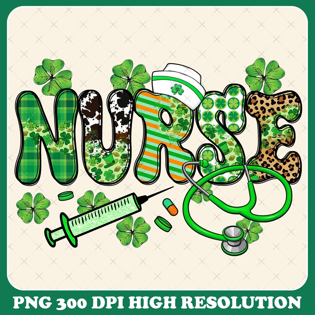 Nurse St Patricks Day PNG, St Patrick's Nurse PNG, Patricks Day ...