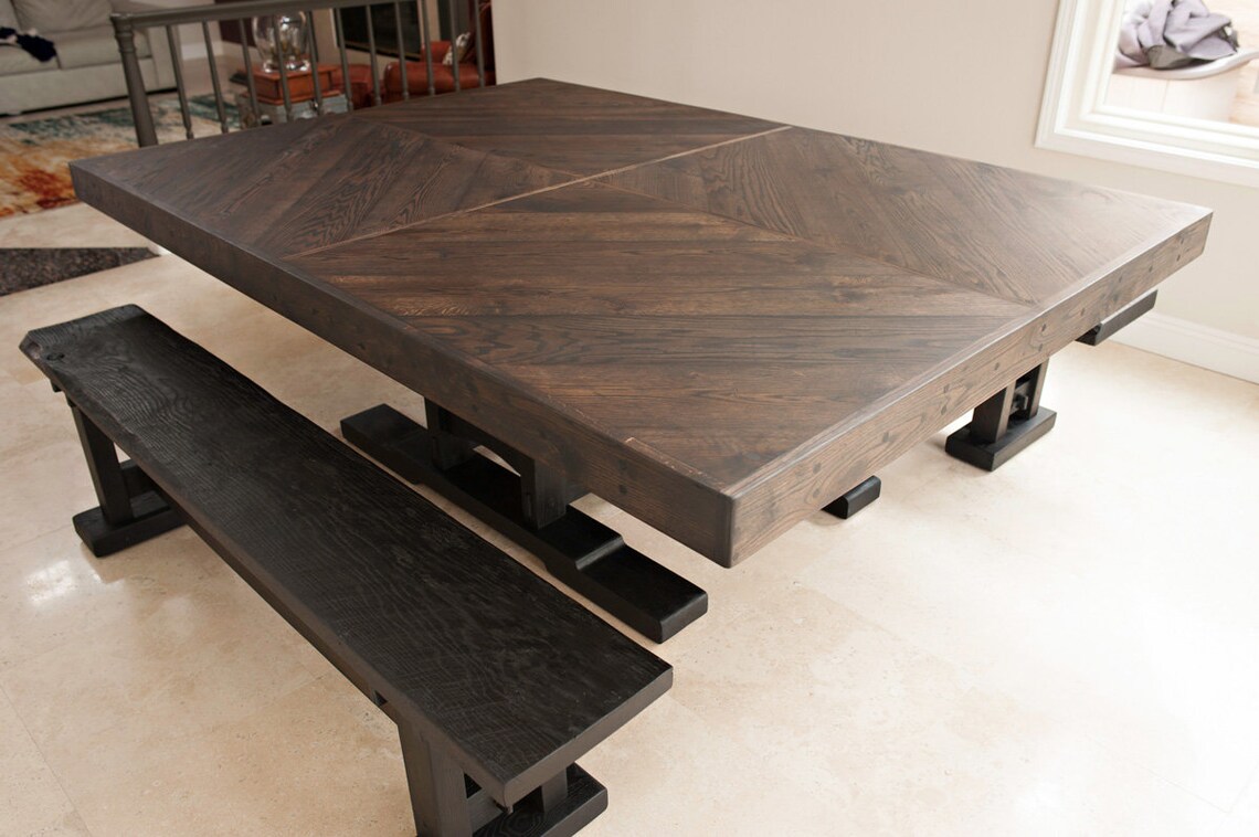 Large Oak Dining Table Inspired by Greene & Greene Robinson | Etsy
