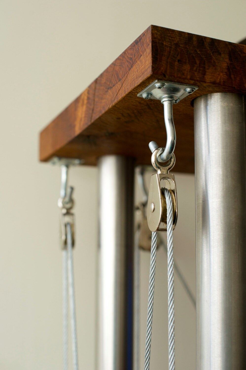 Oak and Stainless Steel Shelving Modern and Rustic | Etsy