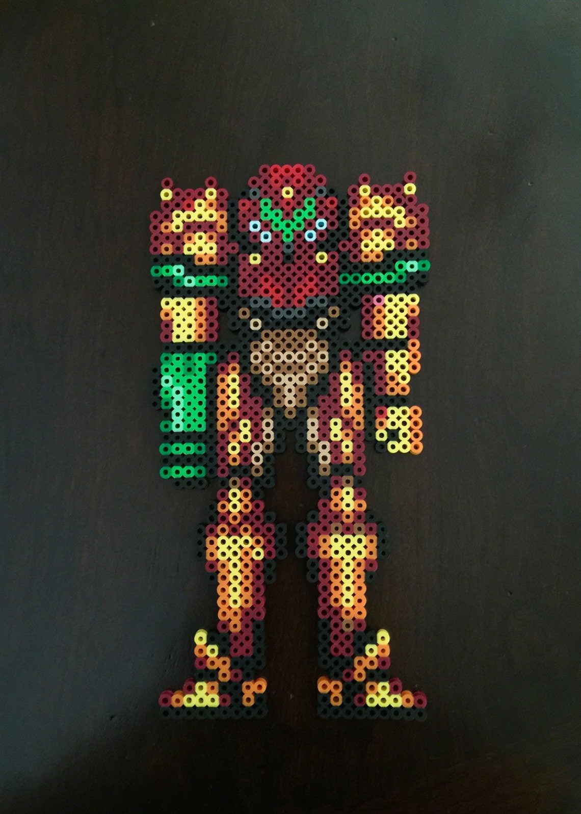 Metroid Inspired 8 Bit Perler Character Samus Aran | Etsy