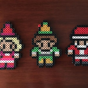 Buddy the Elf Inspired 8 Bit Perler Set Magnets Ornaments - Etsy