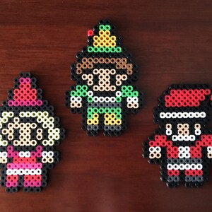 Buddy the Elf Inspired 8 Bit Perler Set Magnets Ornaments - Etsy