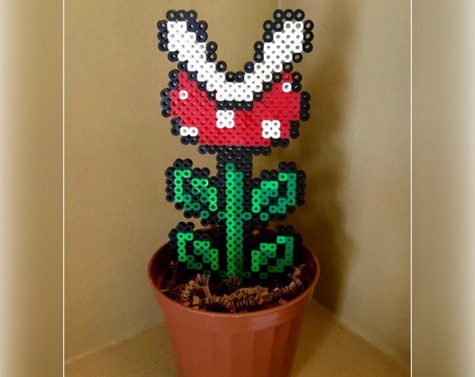 8 Bit Potted Plant Collection Red Piranha Plant - Etsy