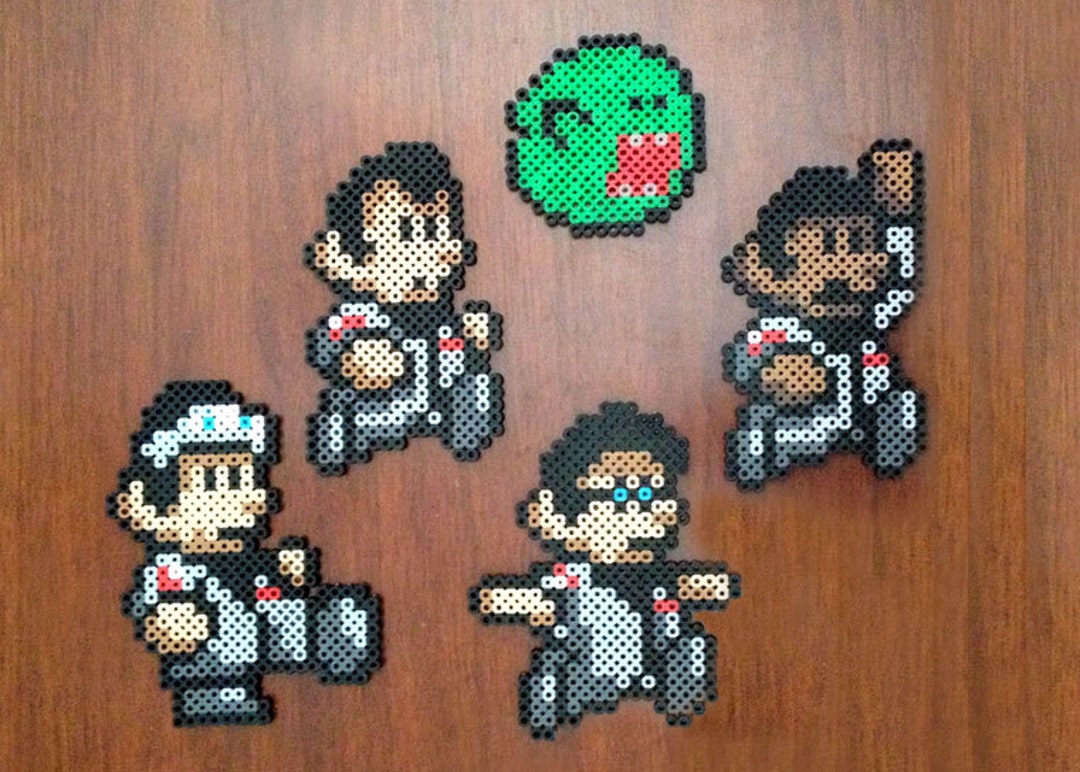 Ghostbusters Inspired 8 Bit Perler Set - Mario Style! - Etsy
