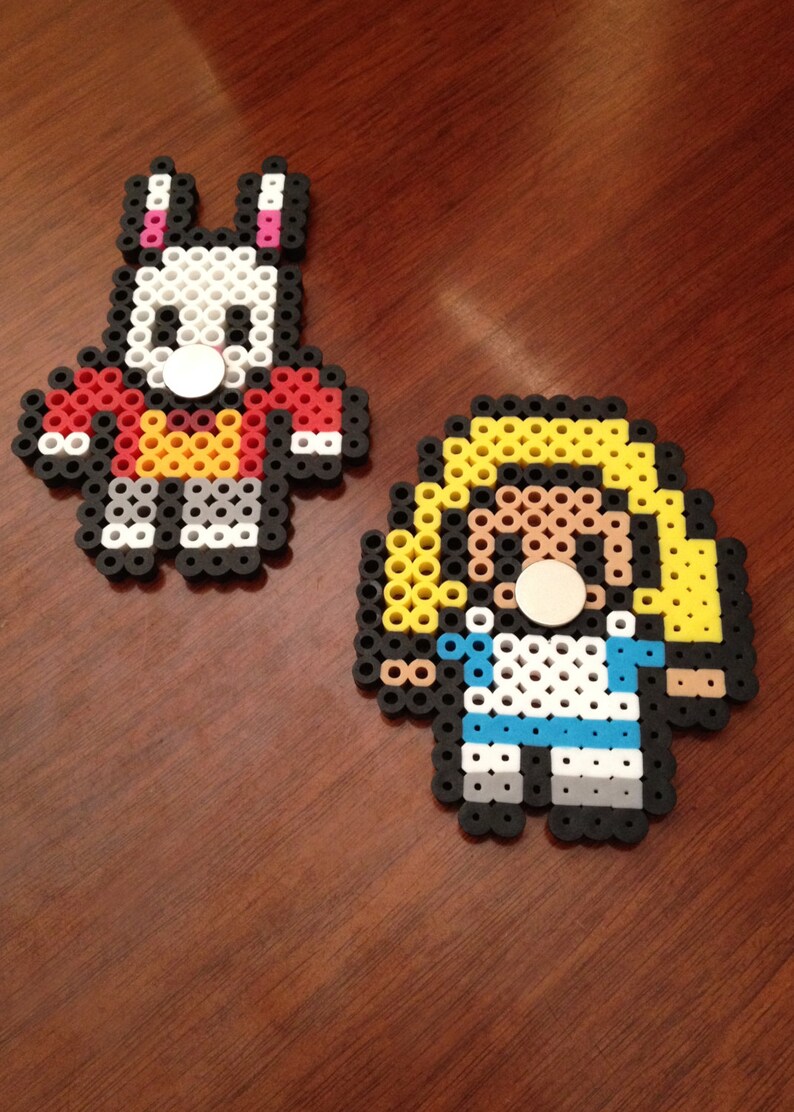 Alice in Wonderland Inspired 8 Bit Perler Set Magnets or - Etsy