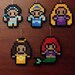 Disney Princess Inspired 8 Bit Perler Set Ornaments - Etsy