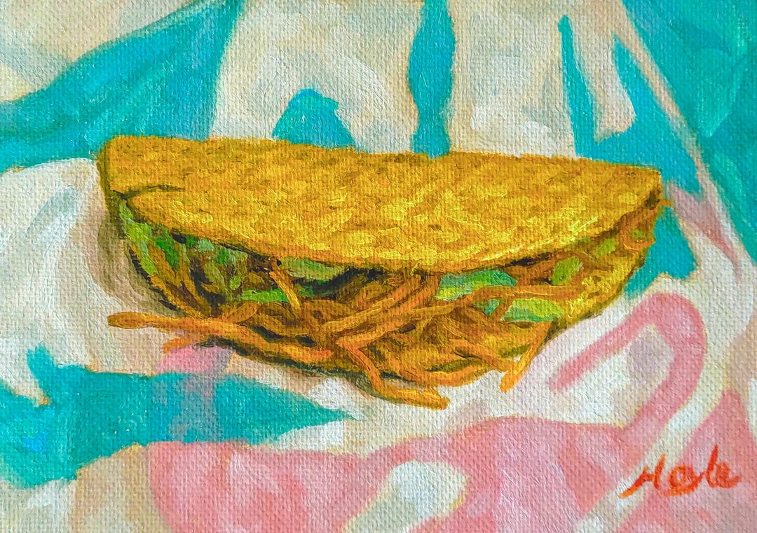 Taco Kitchen Wall Art Food Painting Oil Painting Poster - Taco Tuesday ...
