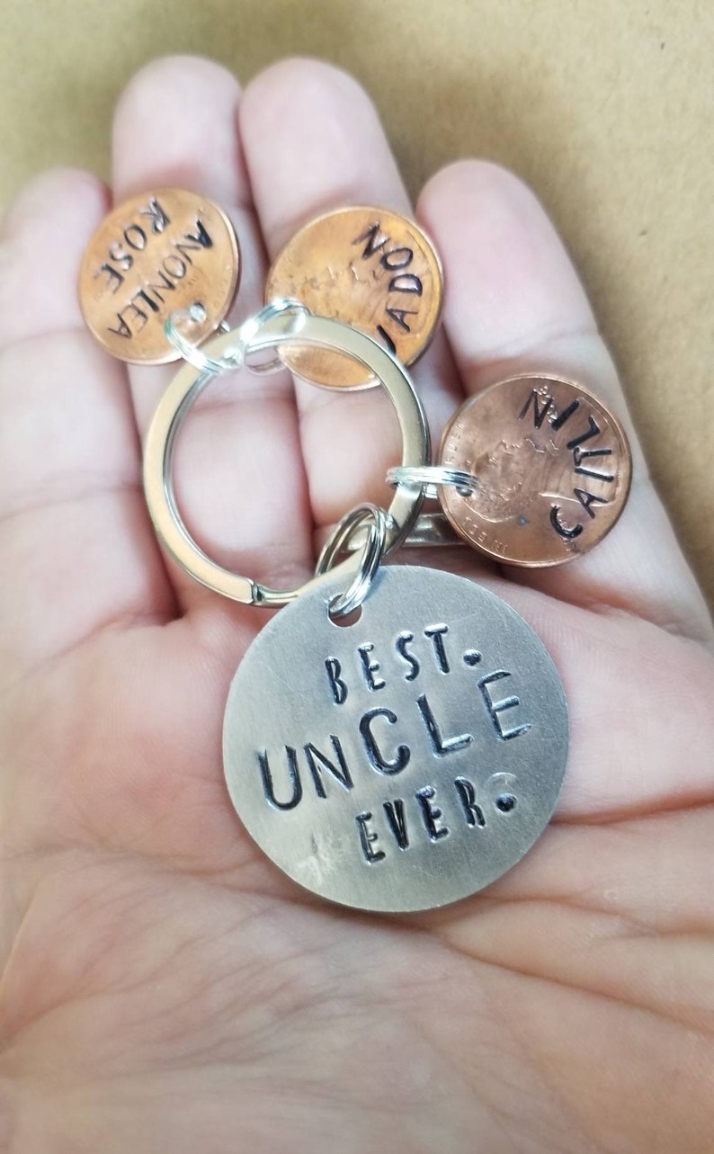 Best Uncle Ever Keychain Uncle Gift Gift From Niece Gift - Etsy