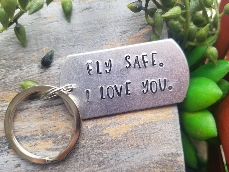 Fly Safe Keychain Gift for Pilot Gift for Traveler Flight - Etsy