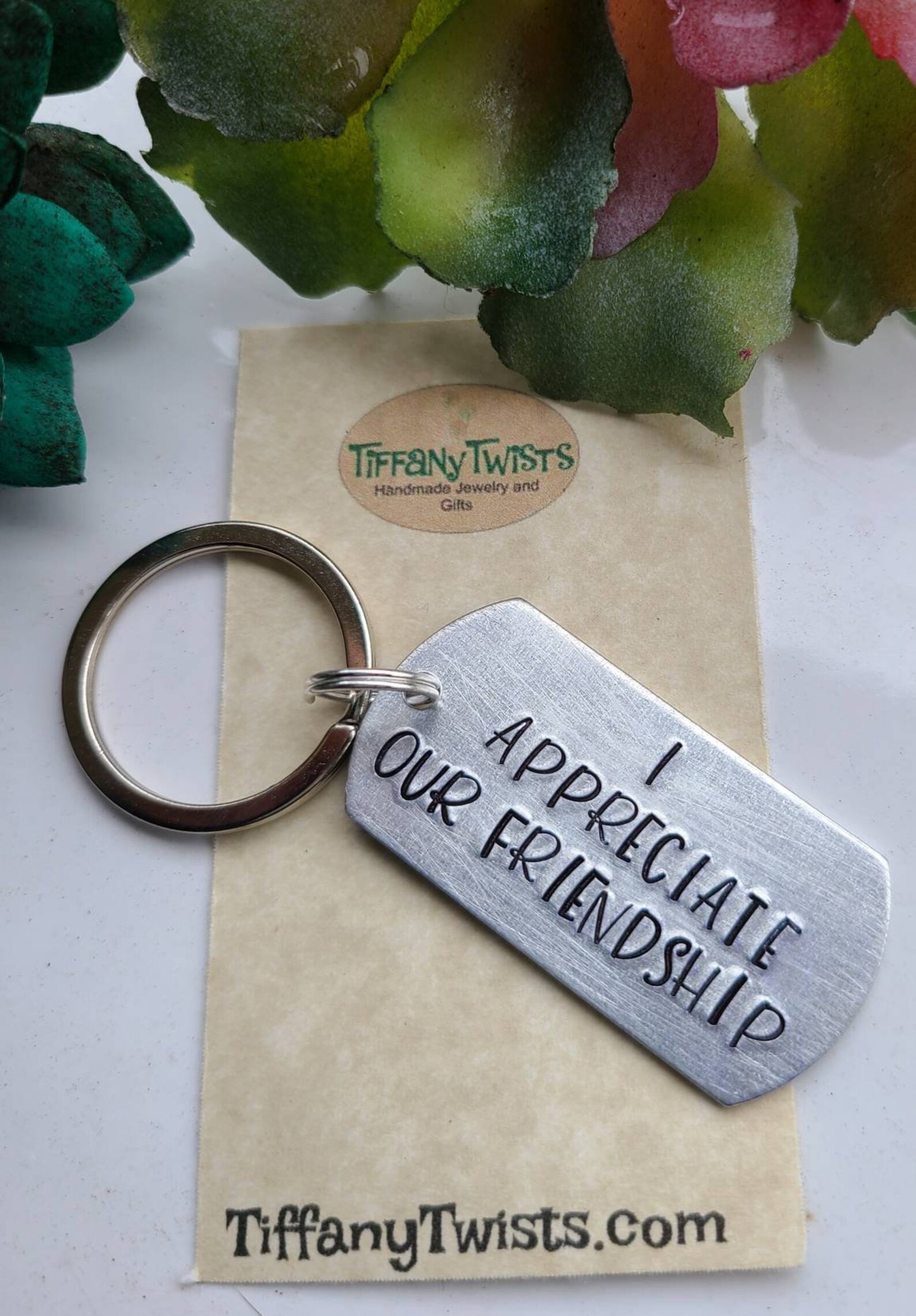 I Appreciate Our Friendship Keychain Friendship Gift Gift - Etsy