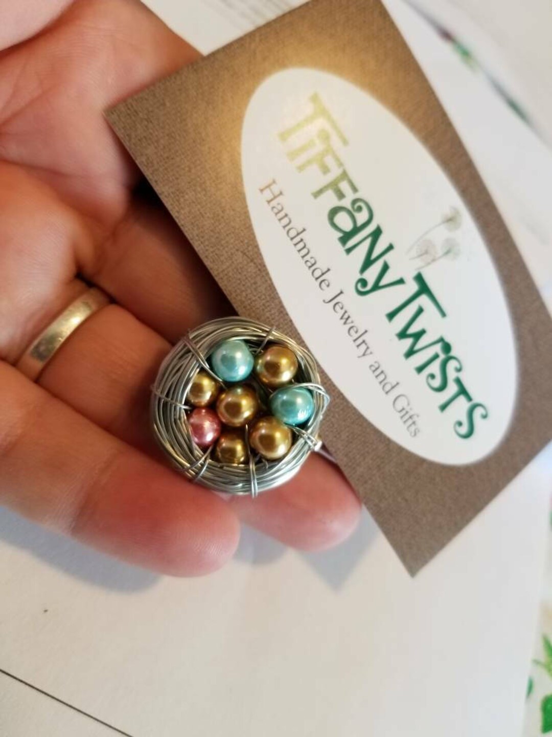 Personalized Birds Nest Pin: Family Tree Brooch, Mother's Day Gift - Etsy