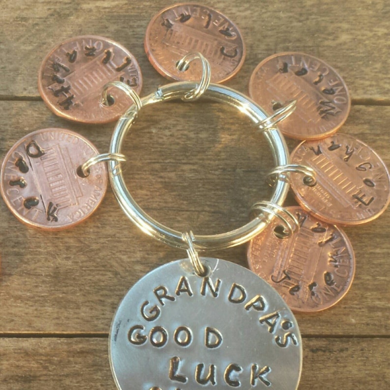 Dad Keychain grandpa Keychain gift for dad personalized | Etsy