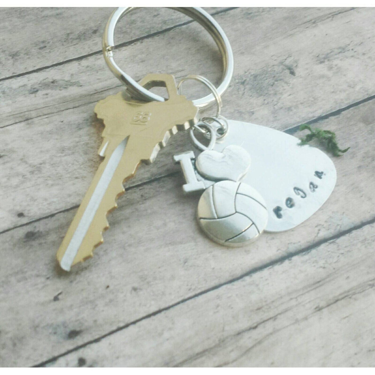 Volleyball Keychain Name Volleyball Mom Personalized Key - Etsy