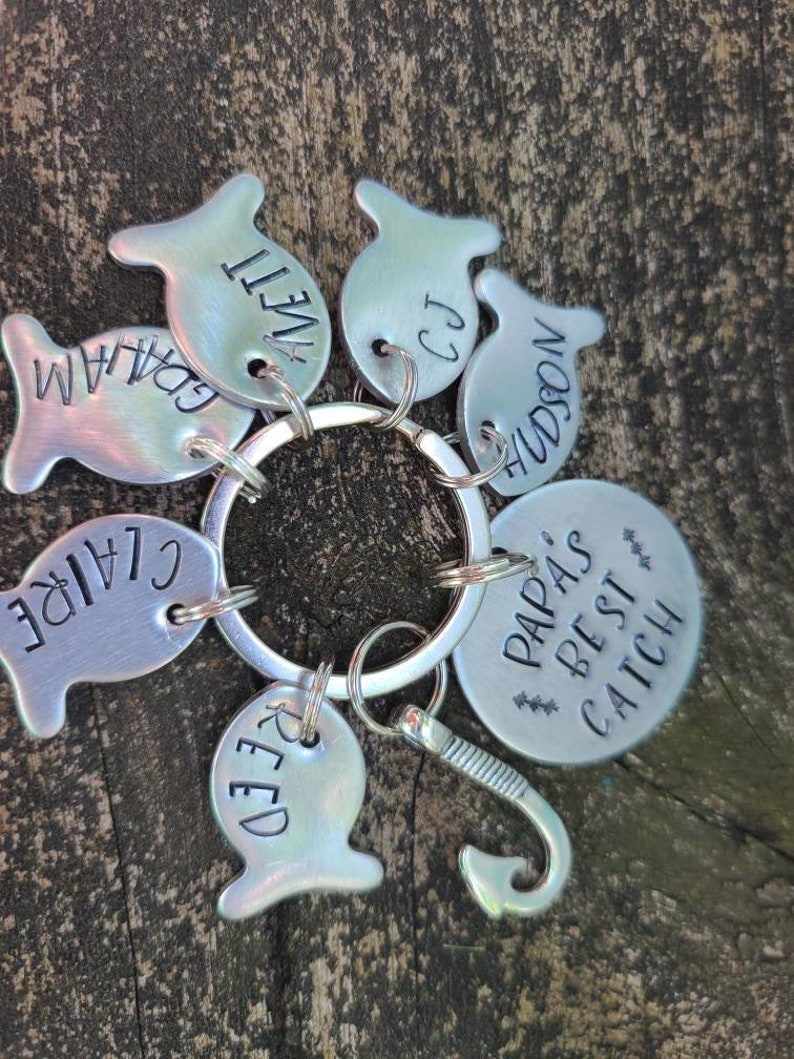Personalized Name Tags Extra Charm Fish Name Charms Fishing | Etsy