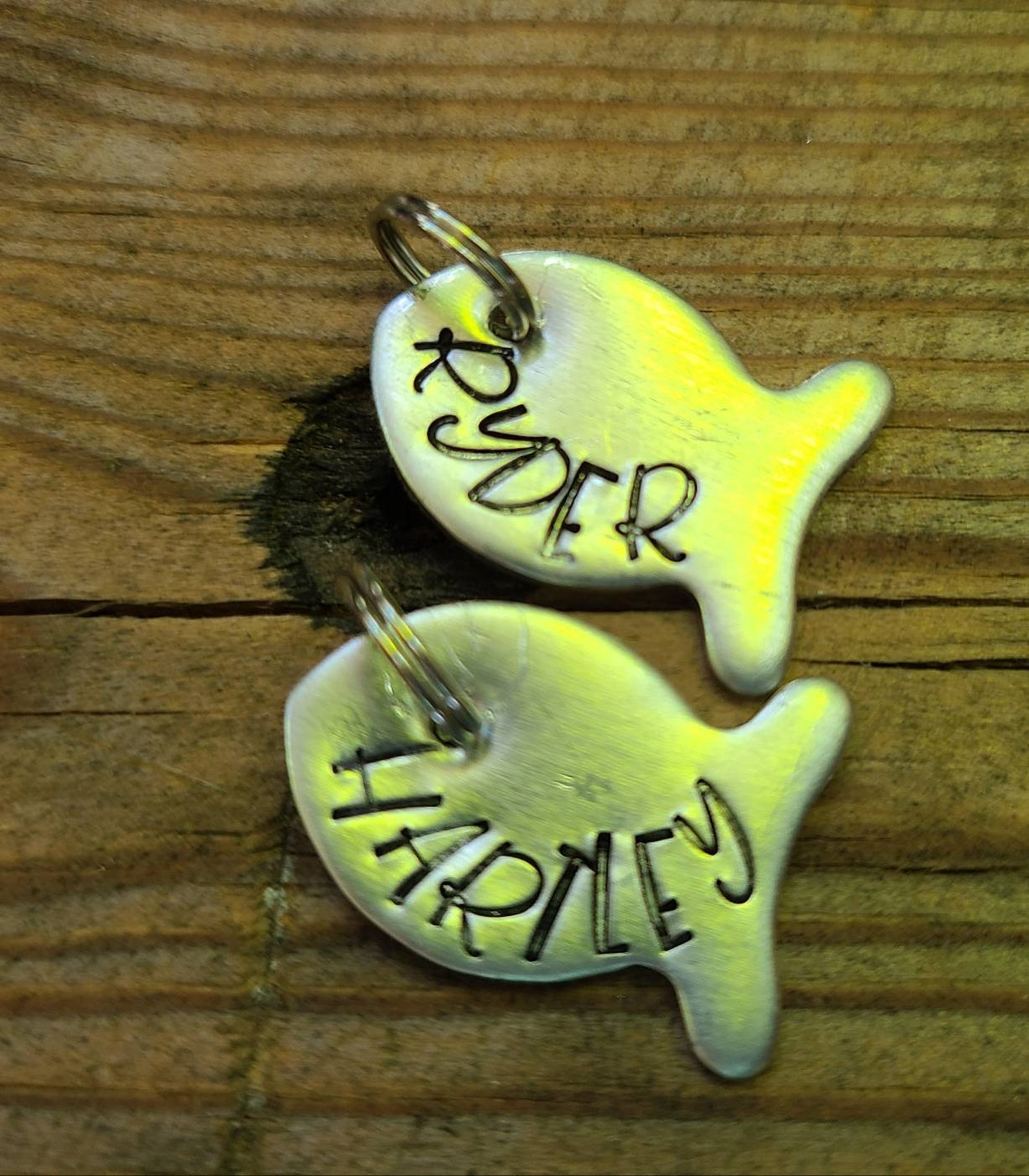 Personalized Name Tags Extra Charm Fish Name Charms Fishing | Etsy