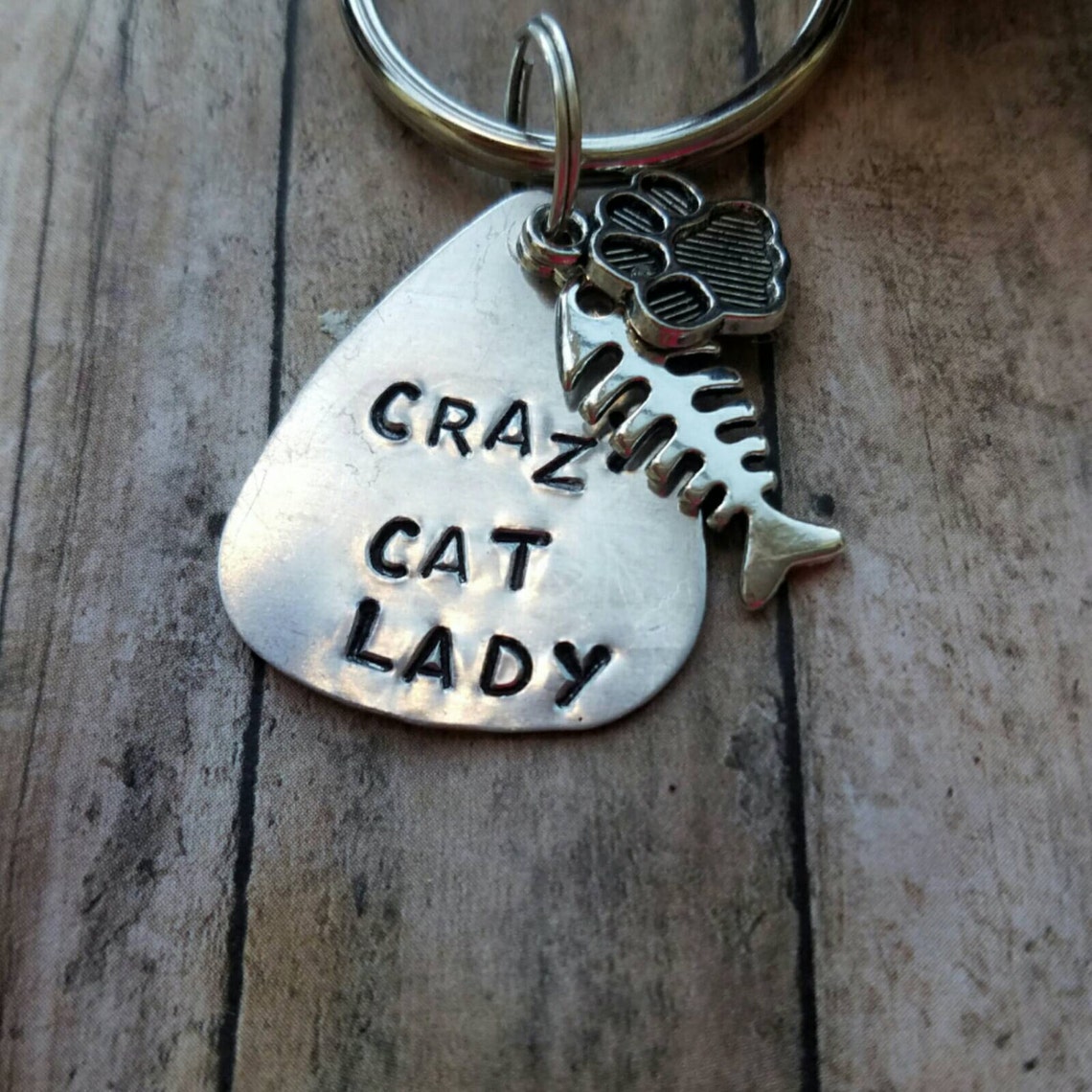 Crazy Cat Lady Keychain Cat Lover Gift Friend Gift Funny - Etsy