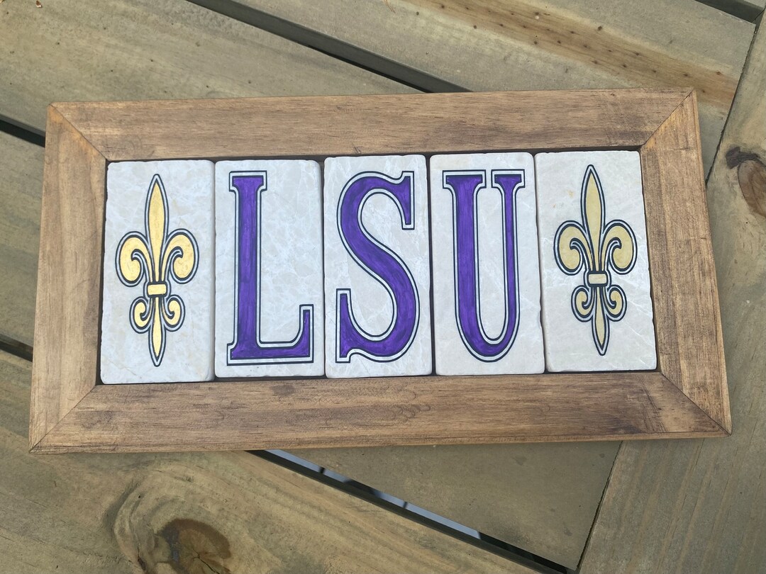 Build Your Own Custom Sign| Hand Painted Tumbled Marble New Orleans ...