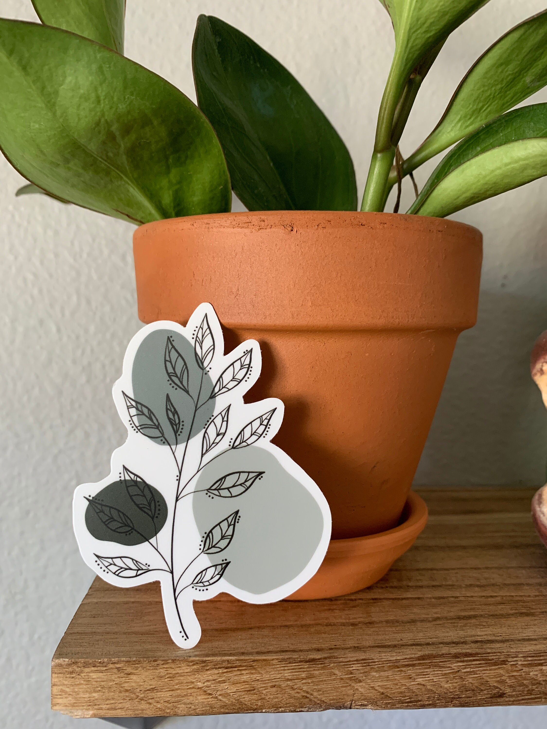 Vinyl Plant Sticker - Etsy