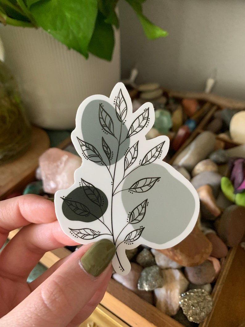 Vinyl Plant Sticker - Etsy