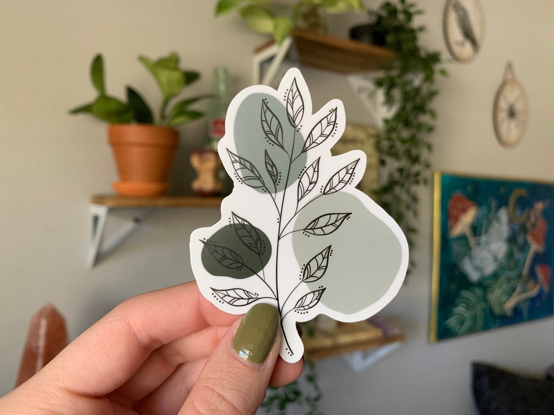 Vinyl Plant Sticker - Etsy
