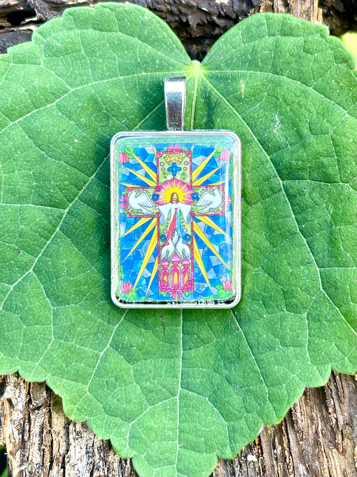 Jesus, I Trust in You Charm, Divine Mercy, Catholic Necklace, Unique ...