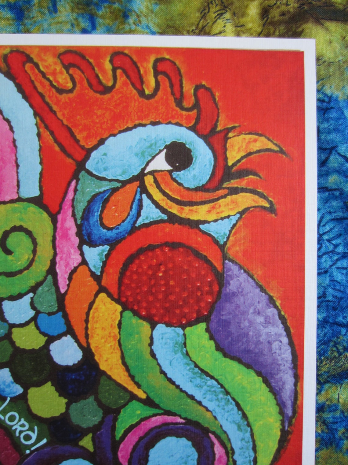 Joyful Noise Cursillo Rooster Original Art Print Christian - Etsy