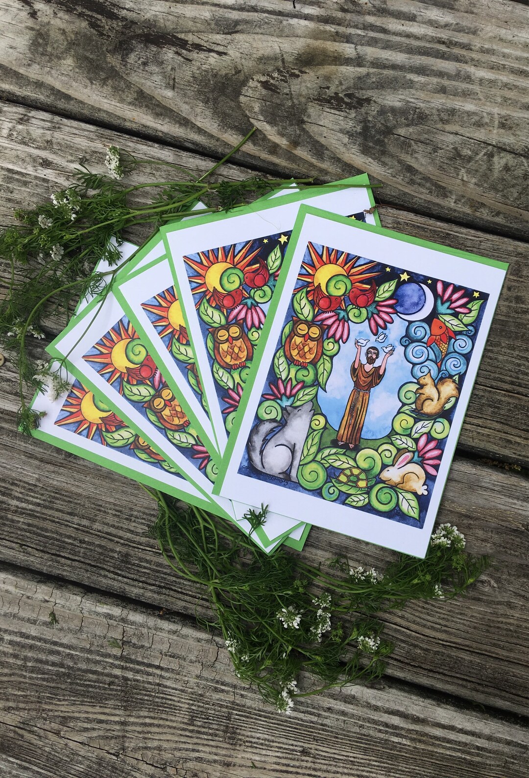 Saint Francis of Assisi, Christian Greeting Card, Religious Cards ...