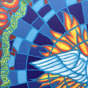 Gifts of the Holy Spirit Original Art Print Dove Mandala With Phrases ...