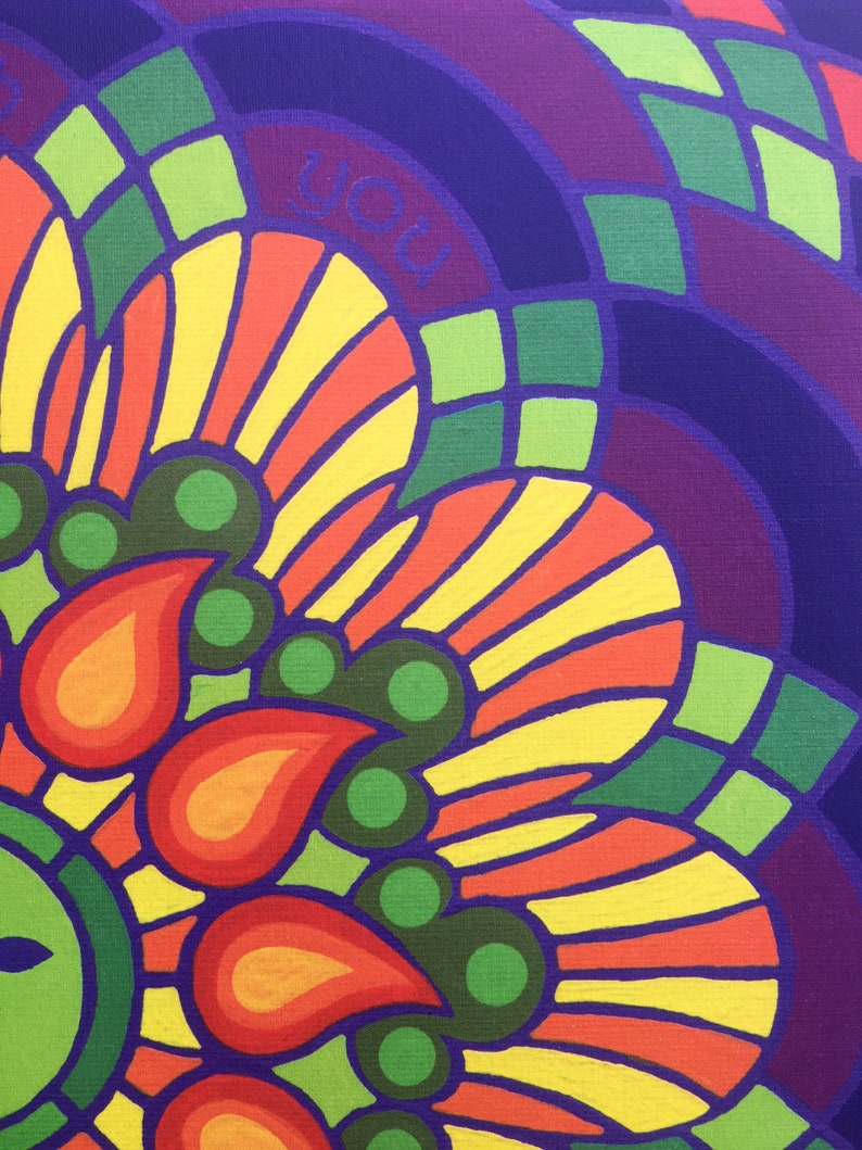 Peace Be With You Holy Spirit Cross Mandala Original Art Print ...