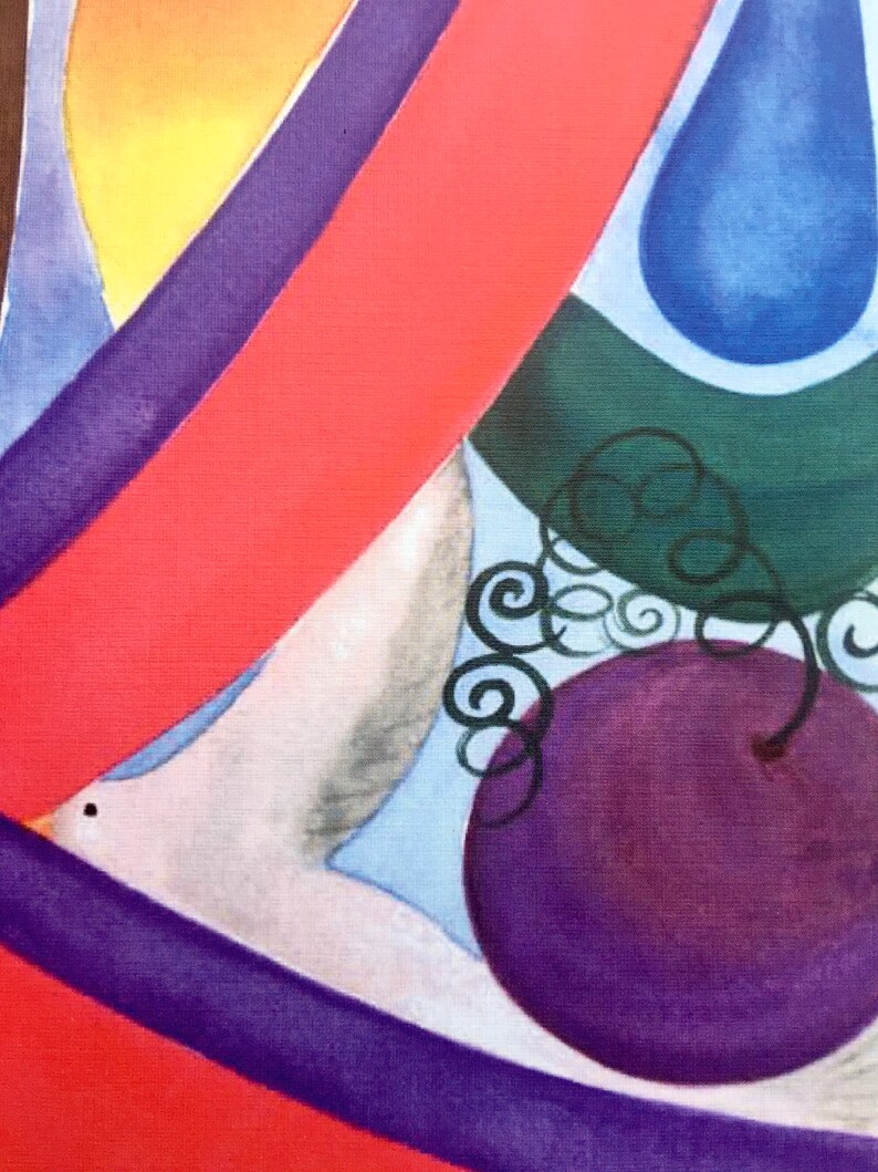 Ichthys Fish and Cross Original Art Print Christian Catholic Wall Decor ...