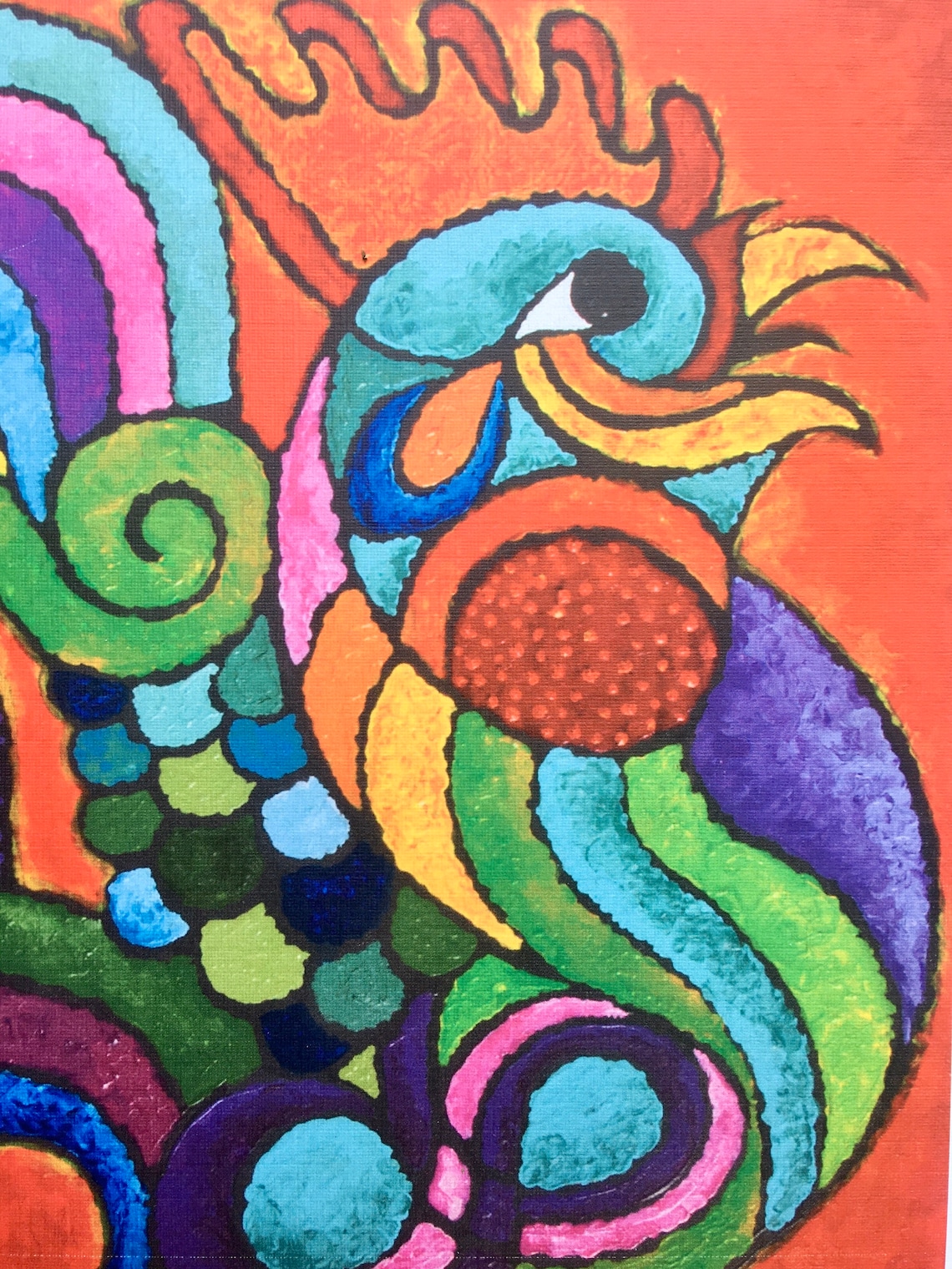 Joyful Noise Cursillo Rooster Original Art Print Christian - Etsy