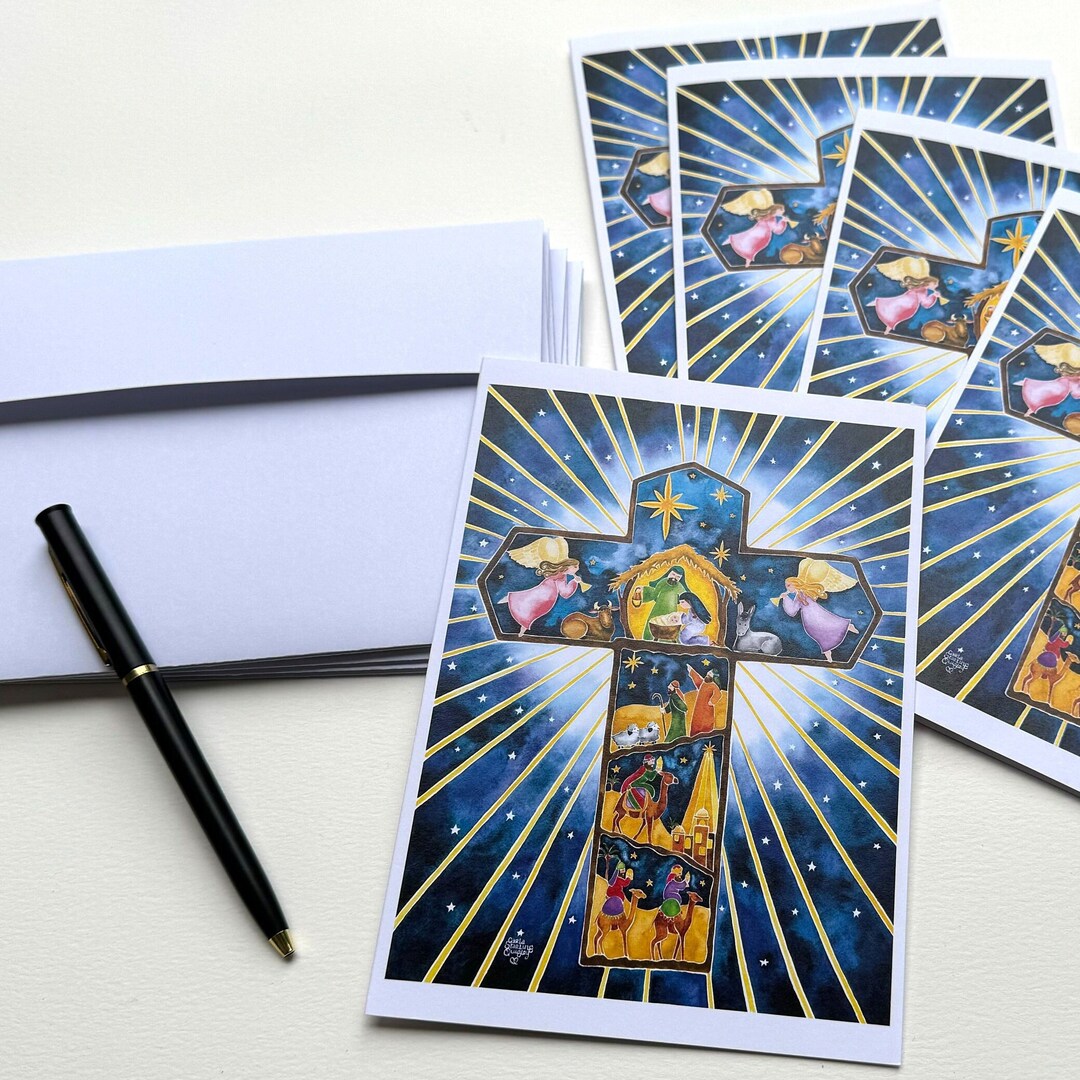 Nativity Christmas Card, Catholic Christmas, Merry Christmas, Advent ...