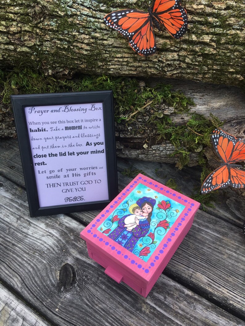 Wood Prayer Box, Confirmation Gift for Girl, Baptism Gift, FREE ...