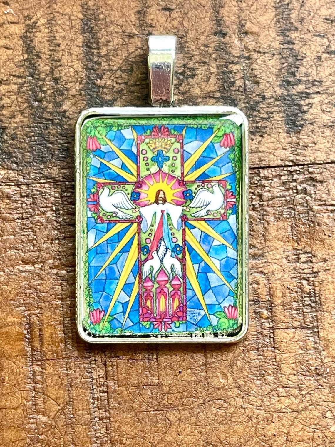 Jesus, I Trust in You Charm, Divine Mercy, Catholic Necklace, Unique ...
