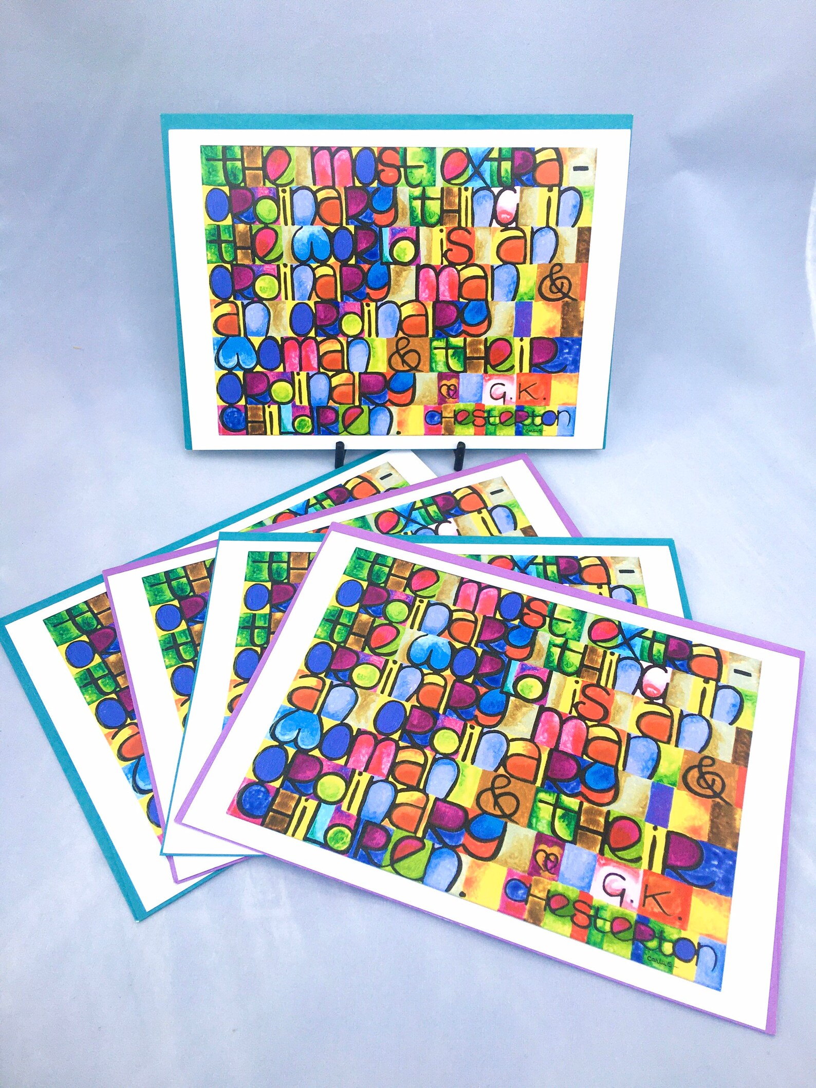 GK Chesterton Quote,extraordinary Thing,colorful Christian Card ...