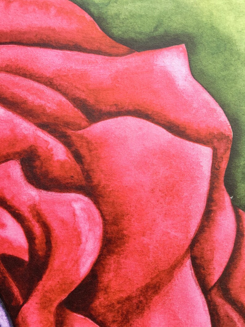 Mystical Rose-our Lady Blessed Virgin Mary Original Art Print - Etsy
